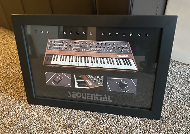 Sequential Prophet 5 Poster Official SCI Dave Smith | Reverb