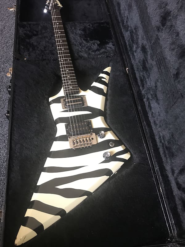 Aria Pro II Explorer ZZ Deluxe Zebra Made In Japan | Reverb