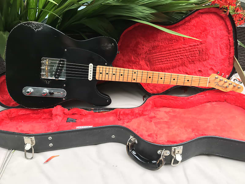 Fender Esquire Telecaster . Vintage player - Black refin over | Reverb