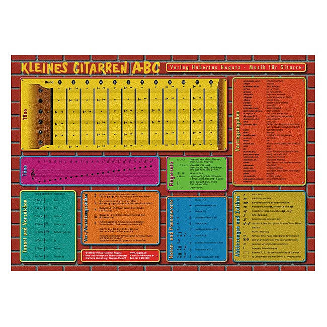 NOGATZ Kleines Gitarren ABC Grundwissen in tabellarischer | Reverb UK