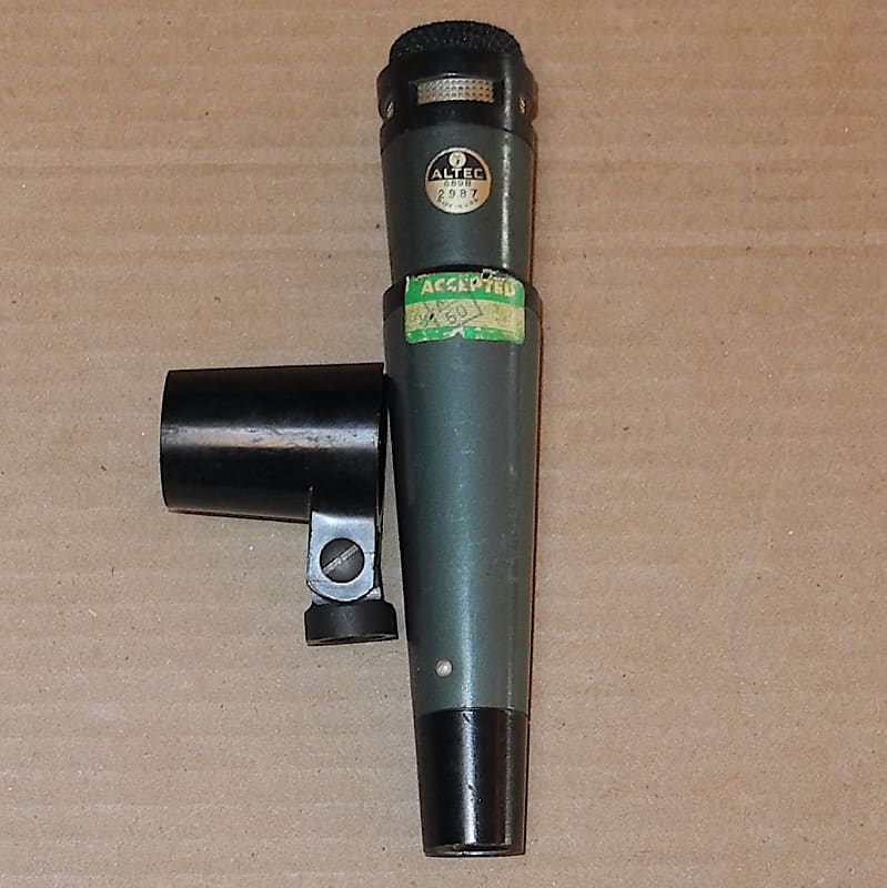 Vintage Altec 689B Dynamic Microphone w/ Original Mic Clip! | Reverb