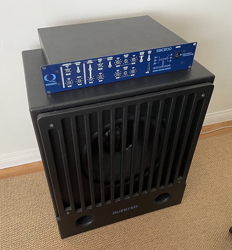 Quested X-15 passive subwoofer with SBC800 amplifier - Black | Reverb