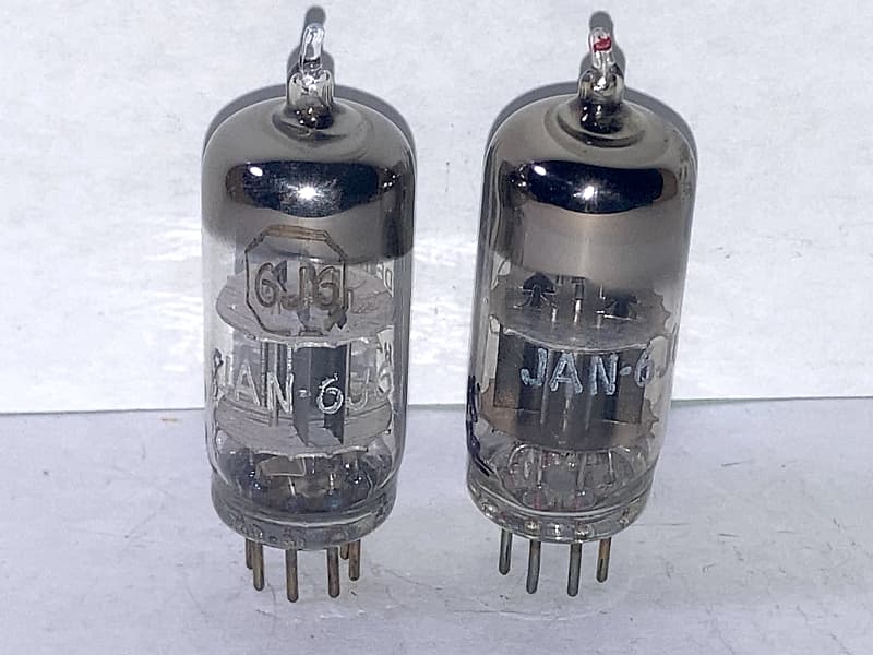 1944 RCA 6J6 ECC99 Black Plate JAN Mil-Spec Tubes, Matched | Reverb