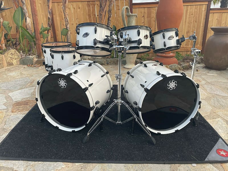 Sakae Evolved Maple 7pc Double Bass Drum Kit - Owned by Dave | Reverb