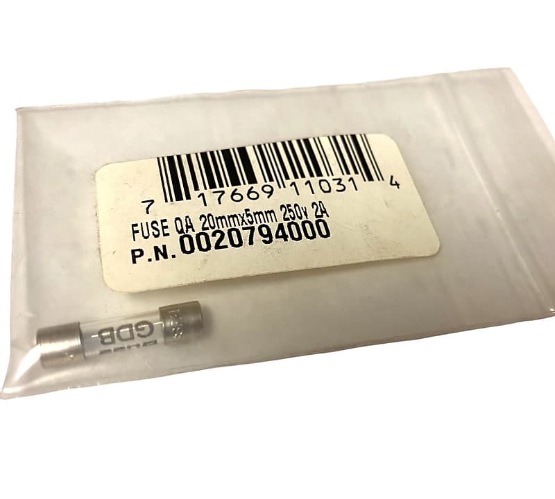 002-0794-000 Fender Amp Fuse QA 20mm X 5mm 250V 2A | Reverb
