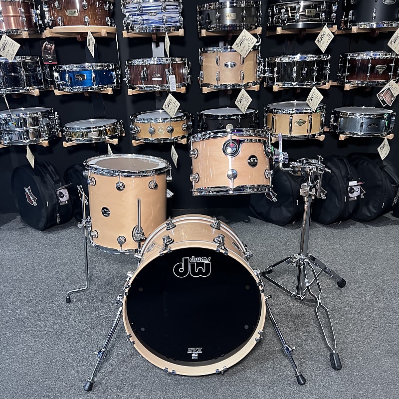 DW Performance Series 12/14/18" Bop Drum Kit Set in Natural | Reverb