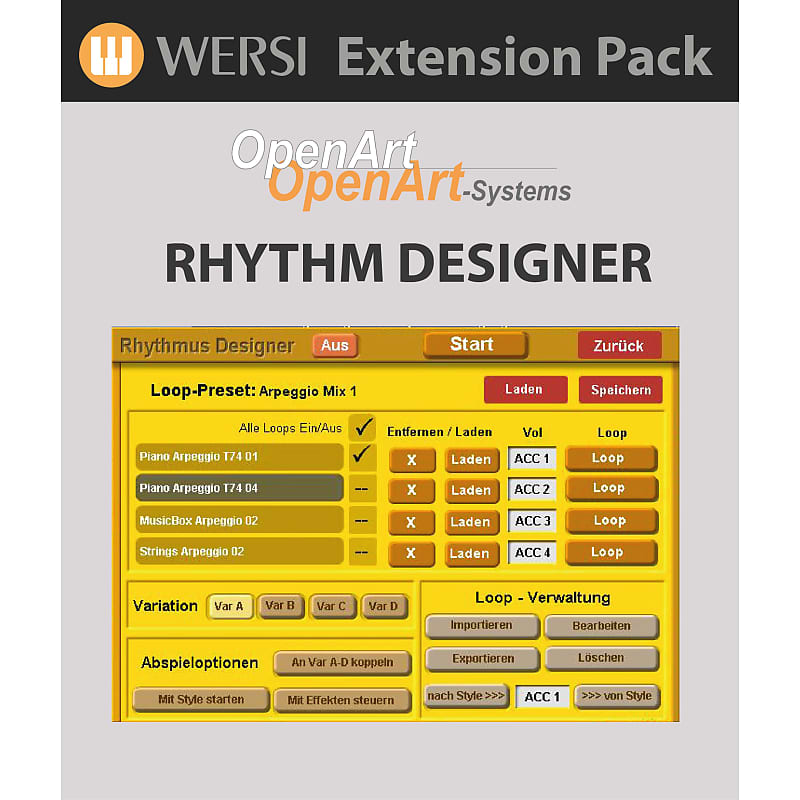 Wersi Rhythm Designer Software (4003195) for OAS - Organ | Reverb