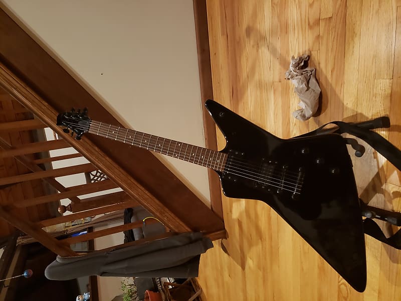 Samick Greg Bennet Rockwell Explorer Black | Reverb