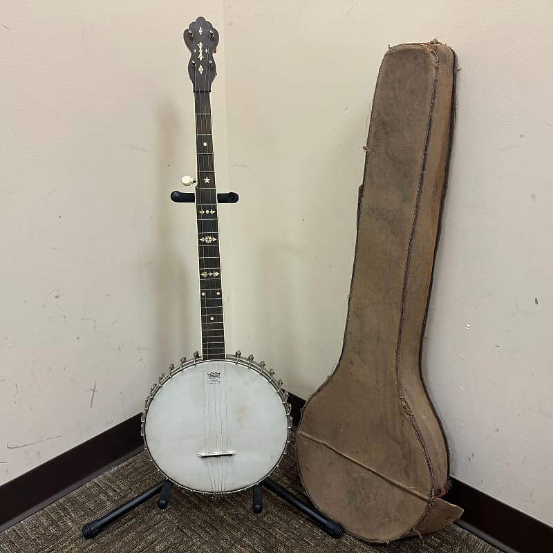 Supertone Dixie Wonder Banjo w/ Original Canvas Case | Reverb