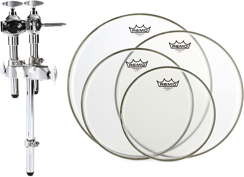 Yamaha TH945B YESS Mount Double Tom Holder Bundle with Remo | Reverb