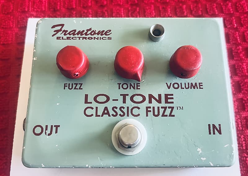 Frantone Lo Tone Classic Fuzz Early 2000's - Turquoise & Red | Reverb