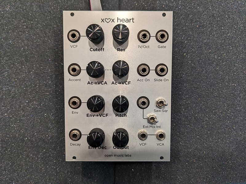 Open Music Labs TB-303 x0x-heart (assembled) Silver | Reverb