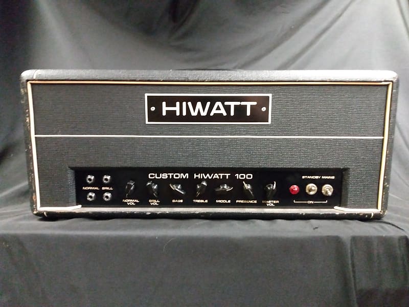 1972 Hiwatt Custom 100 DR103 Serviced Original Spec Mustard | Reverb