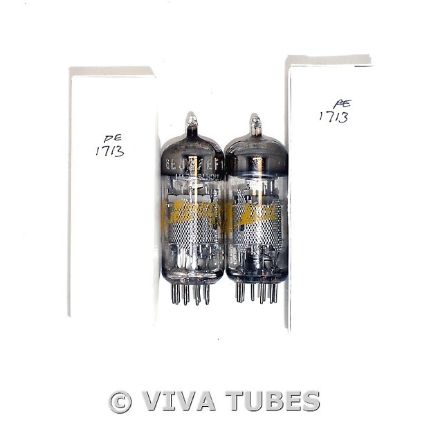 NOS Matched Pair Amperex 6EJ7/EF184 Silver Mesh Plate O Get | Reverb