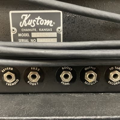 Kustom 250 1970’s - Black | Reverb