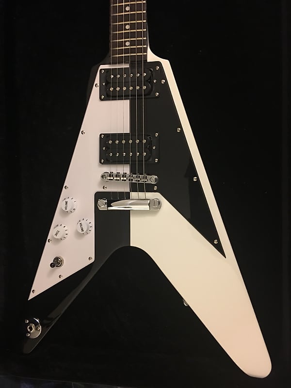 Left Handed Dean Michael Schenker Retro Flying V 2016 Black | Reverb