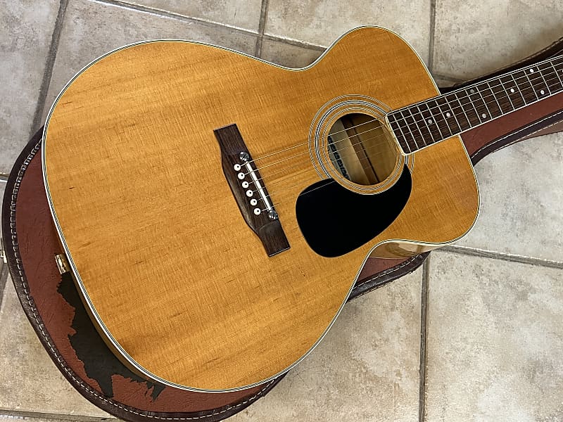 1970's Penco Model A8M 000 size Flamey Maple Acoustic Guitar | Reverb