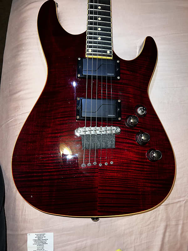 Schecter guitar with Fishman pickups and scalloped | Reverb