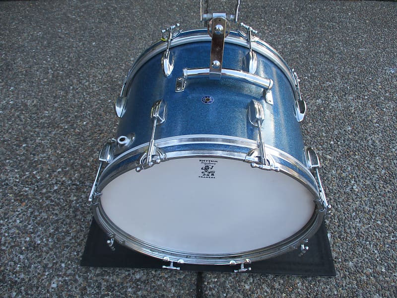 Made In Japan Vintage 20 X 14 Kick Drum, Blue Sparkle, Very | Reverb