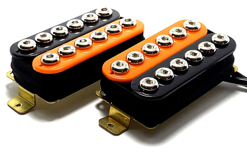 Dragonfire Zebra Crusaders HH Pickup Set, Bridge+Neck | Reverb