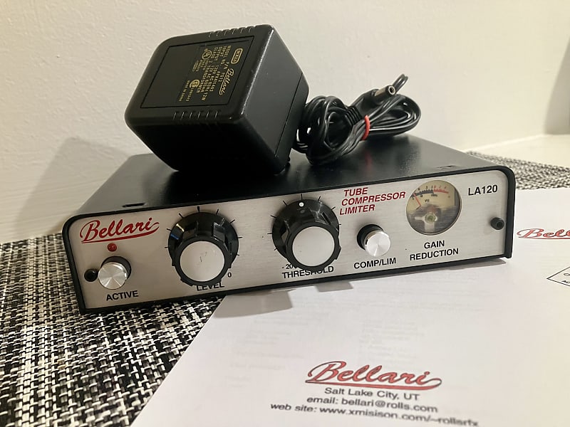 Bellari LA120 Tube Compressor Limiter 2000 - Black | Reverb