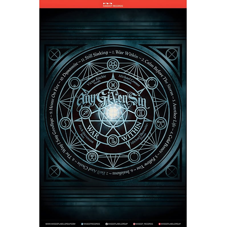 ANY GIVEN SIN The War Within Ltd Ed New RARE Tour Poster! | Reverb