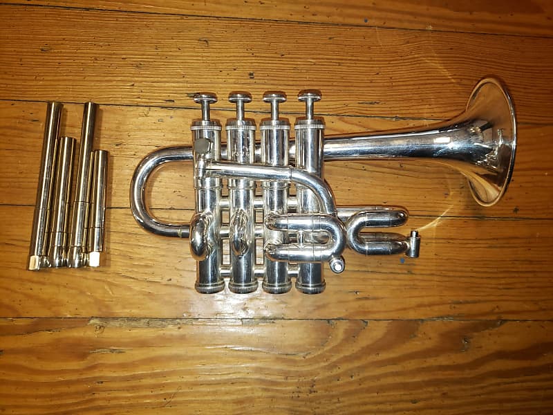 Getzen Eterna 940S Bb/A 4-Valve Silver Piccolo Trumpet! | Reverb