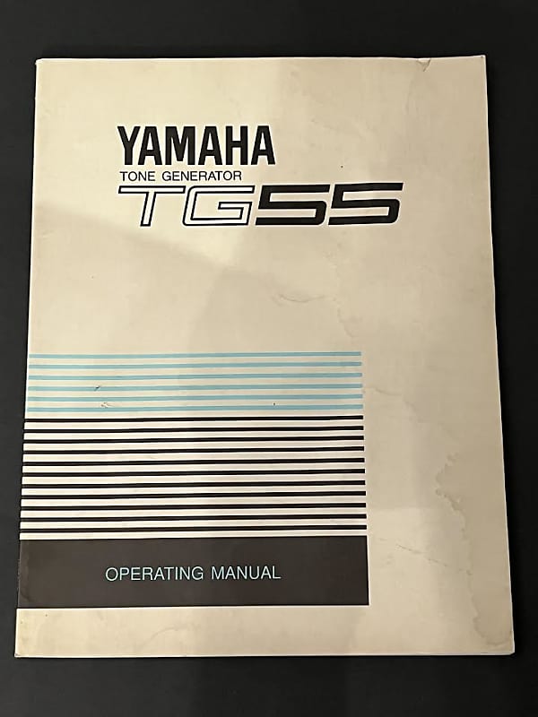 Yamaha TG55 Tone Generator Operating Manual | Reverb