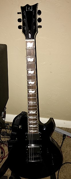 ESP LTD EC300 Black EMG ACTIVE | Reverb
