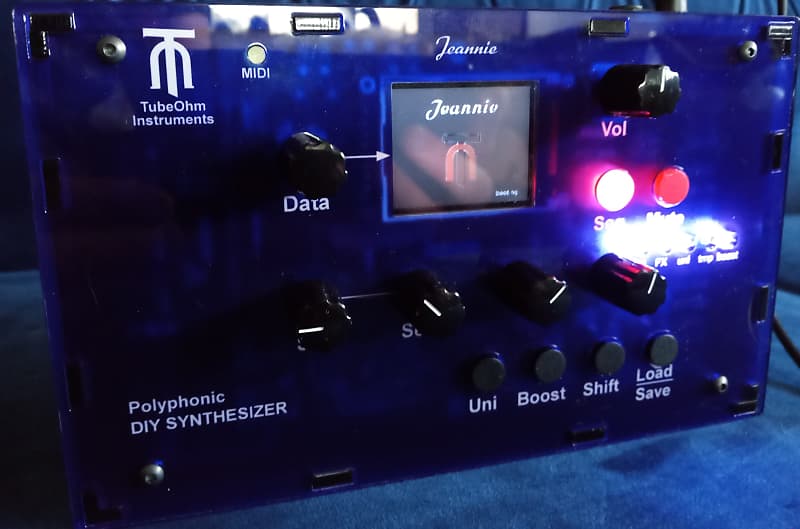 Tubeohm Jeannie DIY Handmade Digital Polysynth 2021 - Clear | Reverb