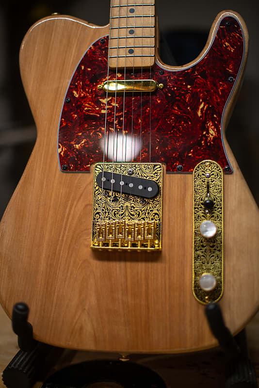 Handmade Fender Telecaster natural finish Birch wood single | Reverb