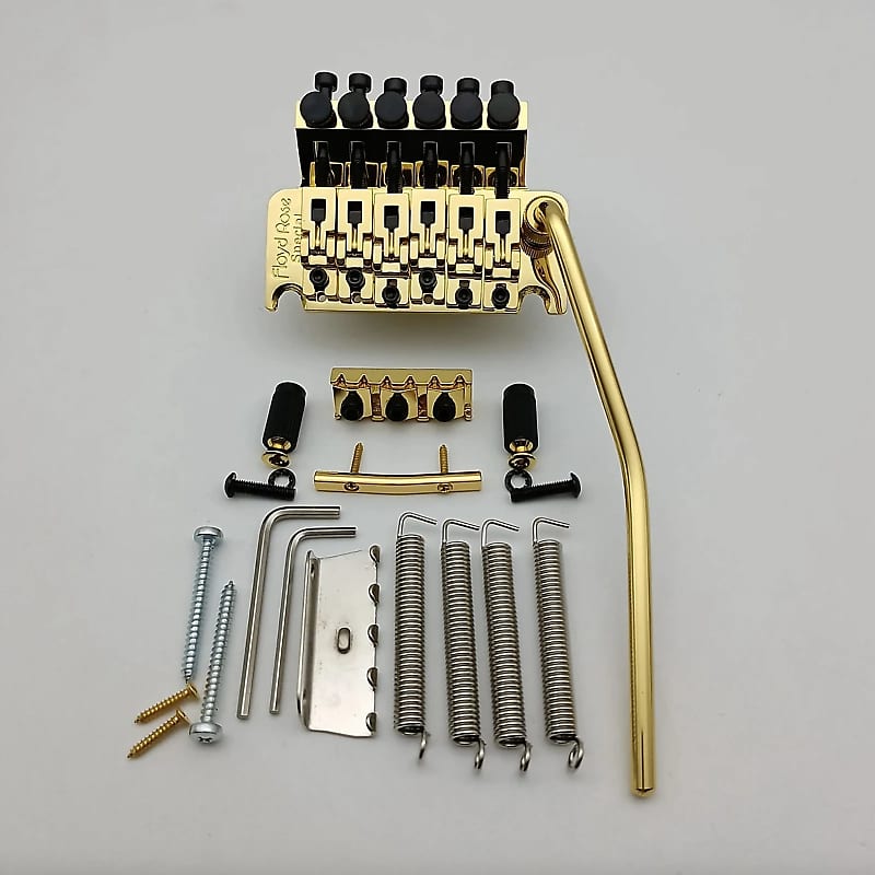 Floyd Rose Gold Lefty Special Series Double Locking Bridge | Reverb