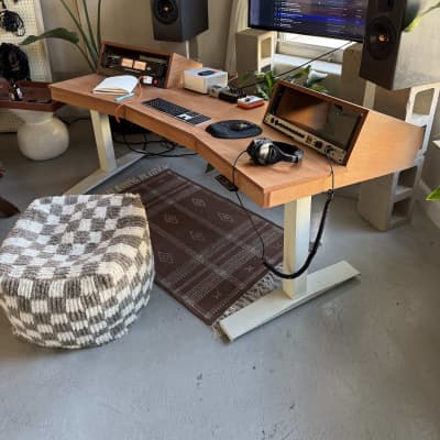 Professional Studio Workstation Desk - Custom Mahogany Build | Reverb