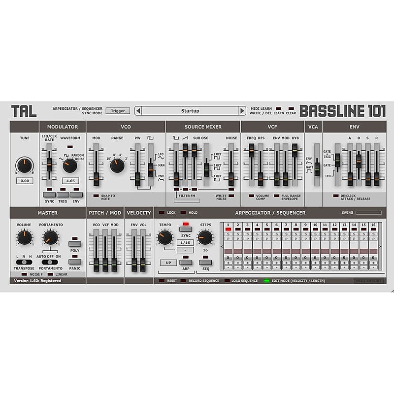 TAL-BassLine-101 Virtual Synthesizer Plug-In | Reverb