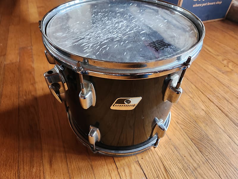 Ludwig 11x12 Tom USA 90s Rocker Black | Reverb