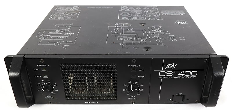 Vintage Peavey USA CS-400 Stereo Power Amplifier | Reverb