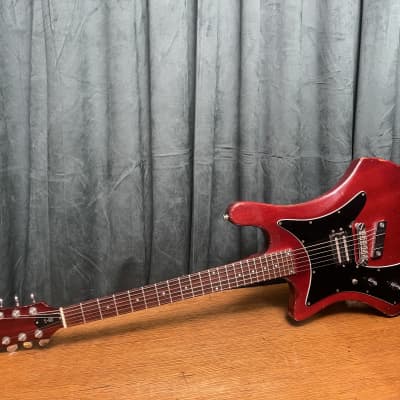 Guild S-60 Solidbody Left-Handed electric Late 1970s - Cherry | Reverb