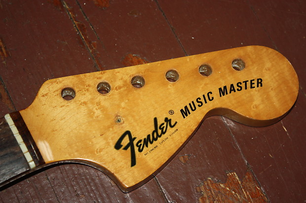 Fender Musicmaster 1973 1974 guitar neck birdseye | Reverb Australia