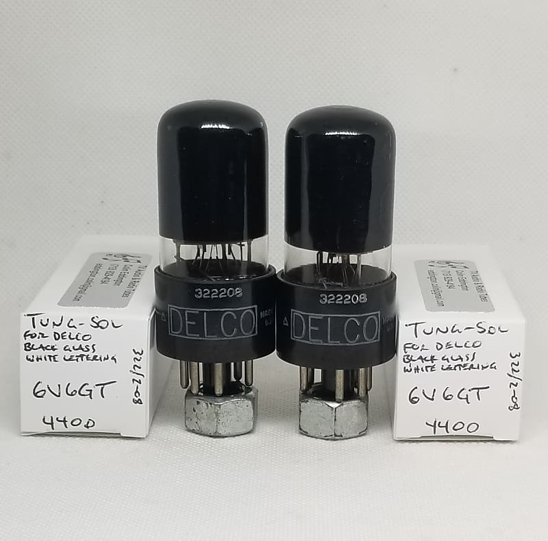 Tung-Sol Made For Delco 6V6GT Black Glass Perfectly Matched | Reverb