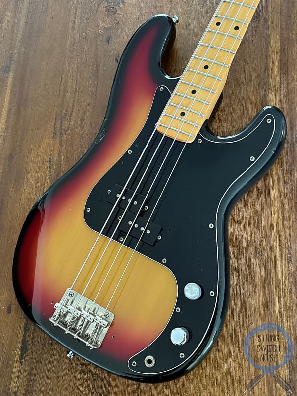 Greco Precision Bass, 1977 Vintage, 3 Tone Sunburst | Reverb