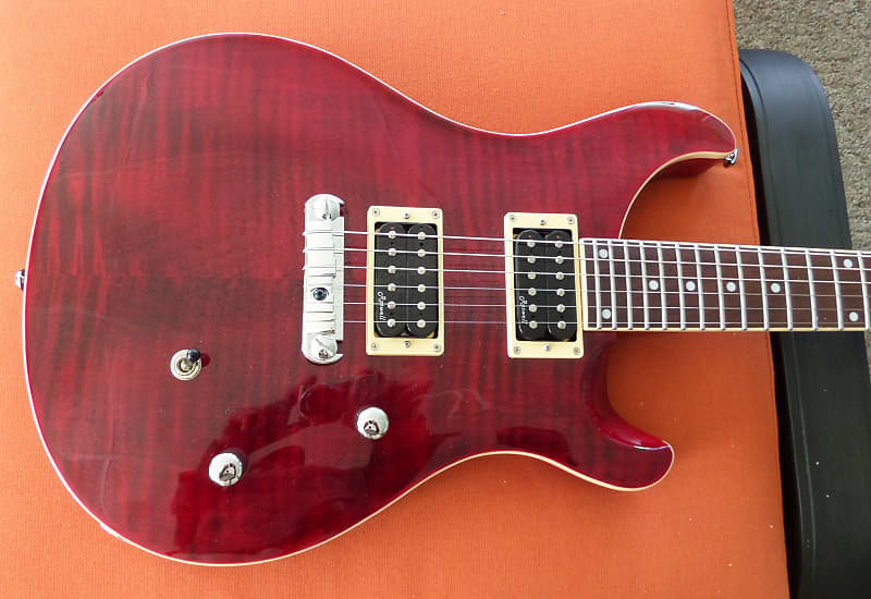 Harley Benton CST-24 Black Cherry Flame DLX | Reverb