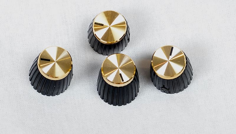 Marshall Amp Knobs Gold Cap (set of 4) | Reverb