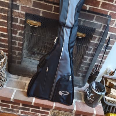 Firefly FFLV flying V 2022 - Black / Grey Burst with Flame | Reverb