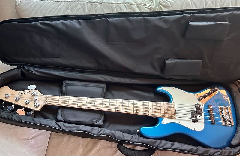 Sadowsky Metro Express Hybrid P/J 5 String Bass - ice blue | Reverb