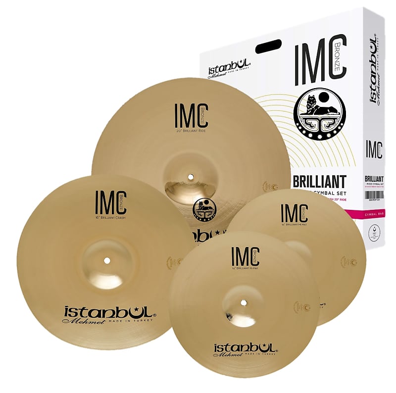 Istanbul Mehmet IMC Brilliant 3Pcs Cymbal Pack Box Set | Reverb