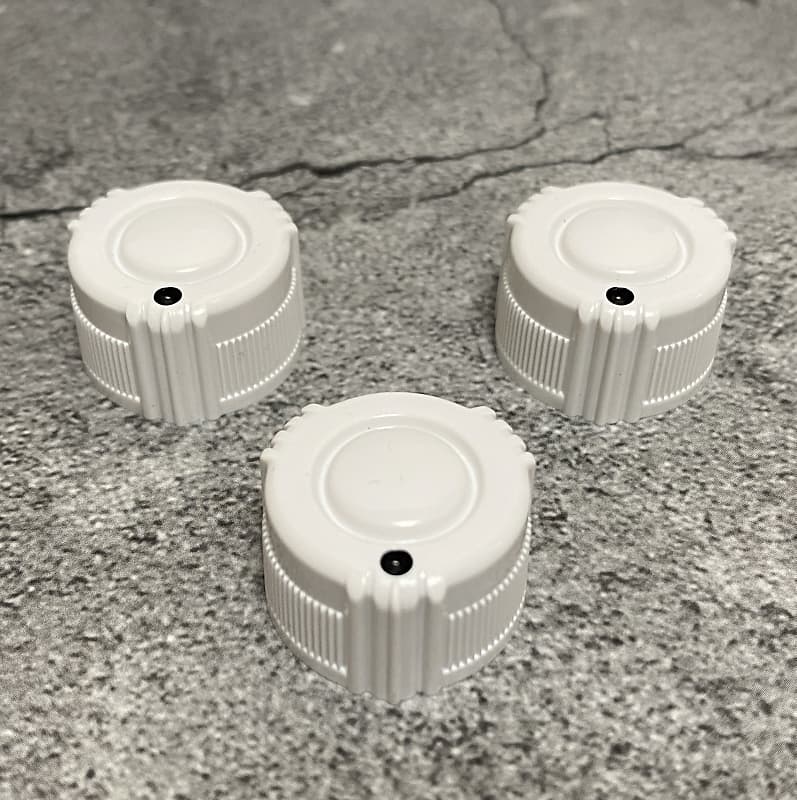 3x White BMP Big Muff Style Replica Guitar Pedal Knob Amp | Reverb