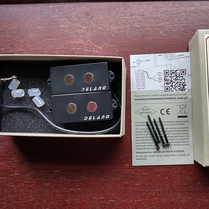 Delano PMVC4 FE/M24 P Bass Pickup Excellent Condition | Reverb