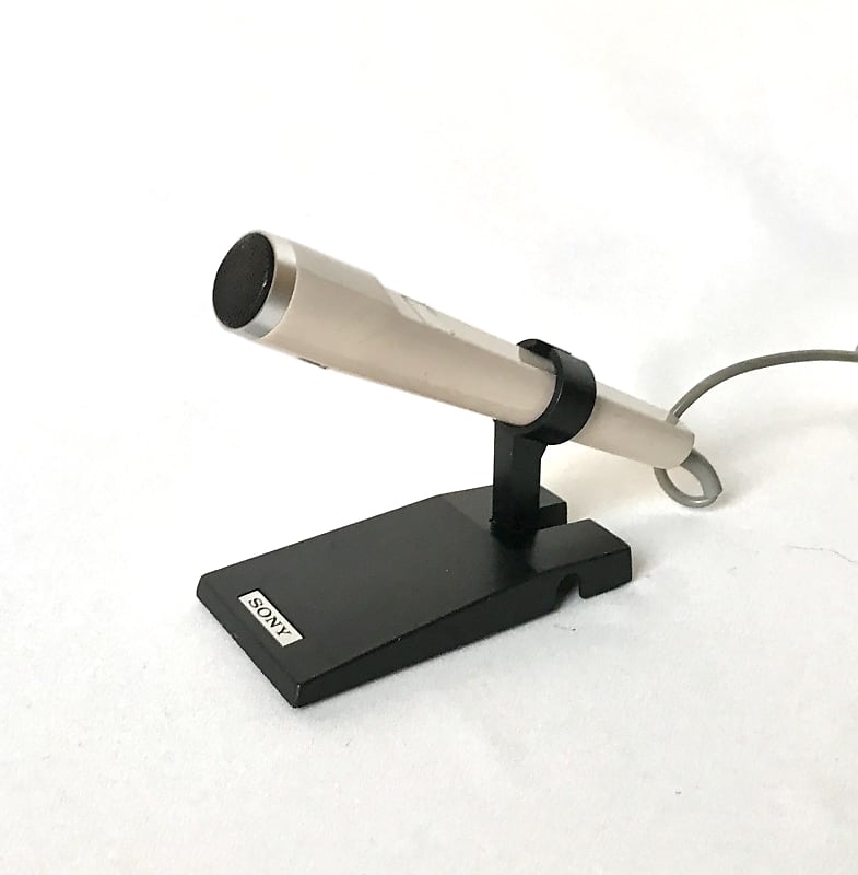 Vintage 1960's Sony F-96 Dynamic Microphone in Original Case | Reverb
