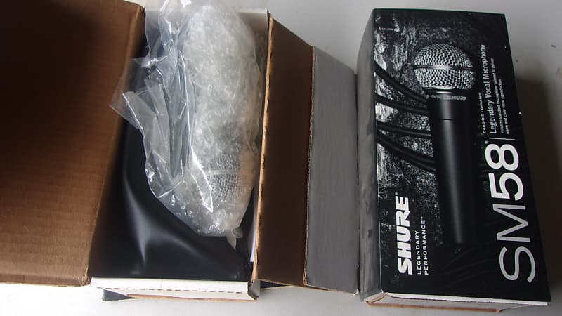 2 New Shure SM58 Vocal Microphones in boxes | Reverb