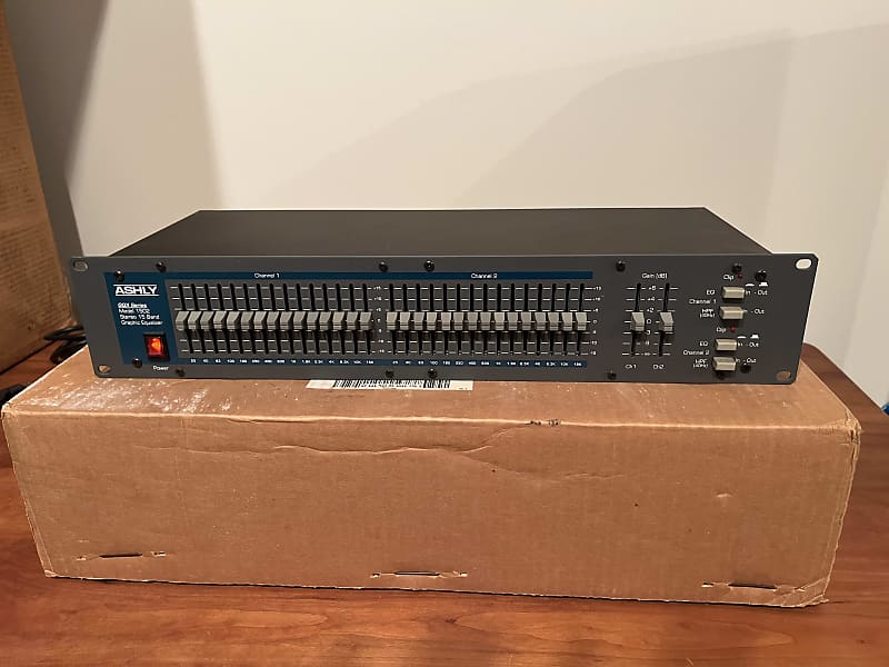 Ashly GQX series model 1502 15 band graphic equalizer - dark | Reverb